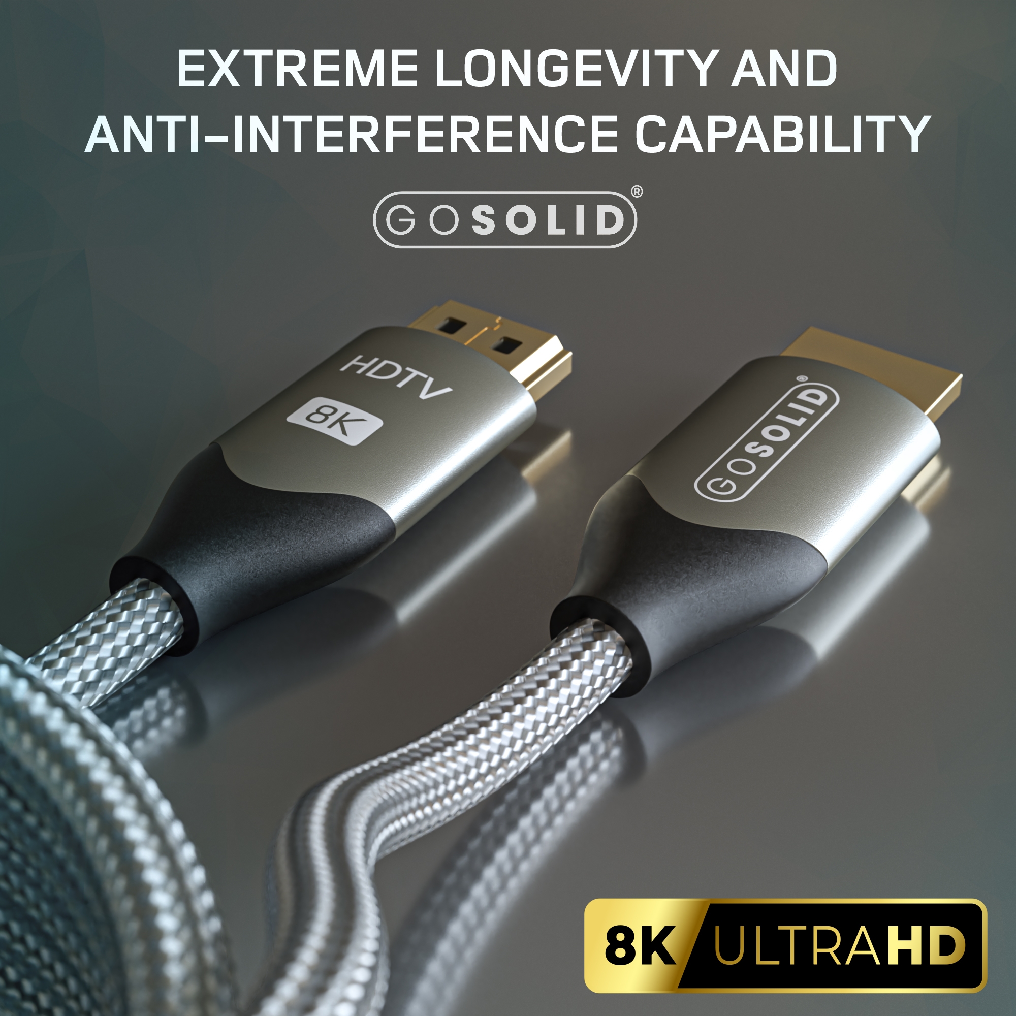 GO SOLID! HDMI 2.1 Kabel 8K 60Hz - 4K 120Hz Geschikt voor PS5/PS4/ Xbox ...